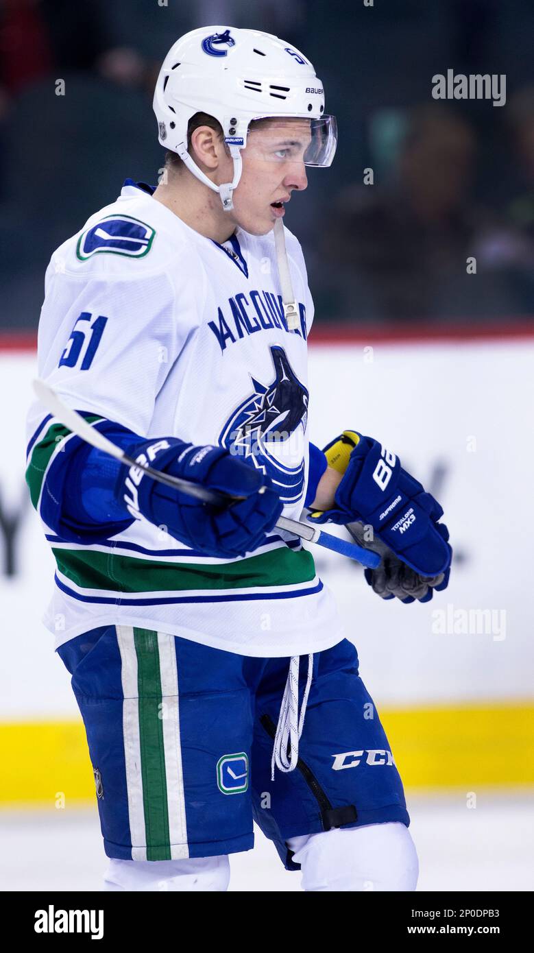 NHL profile photo on Vancouver Canucks' Troy Stecher at a game against ...