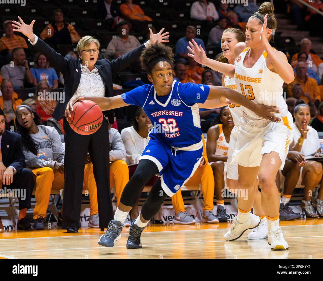 November 30, 2016: Maxine Beard #32 of the Tennessee State Lady Tigers ...