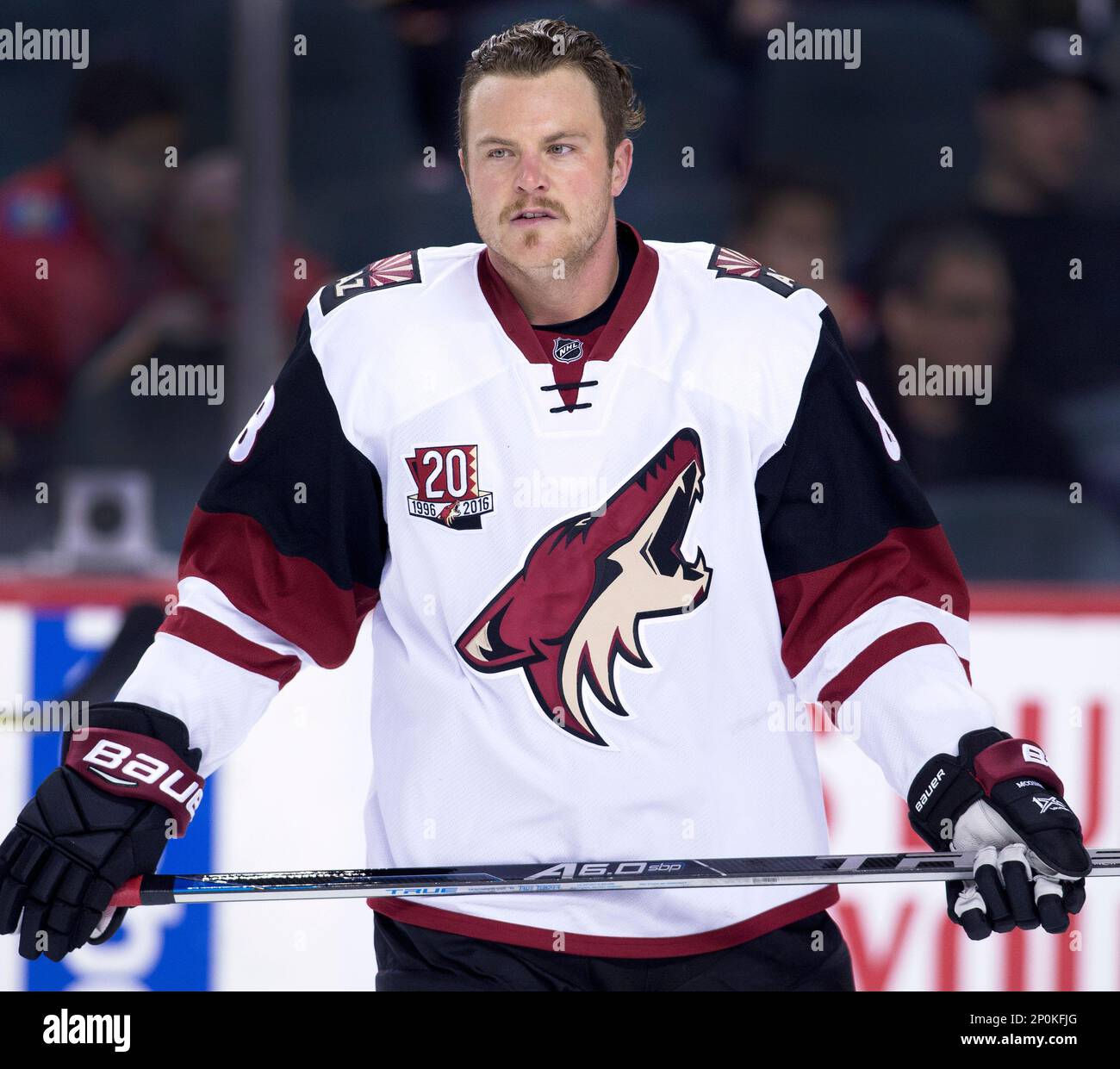 NHL profile photo on Arizona Coyotes' Jamie McGinn at a game against ...