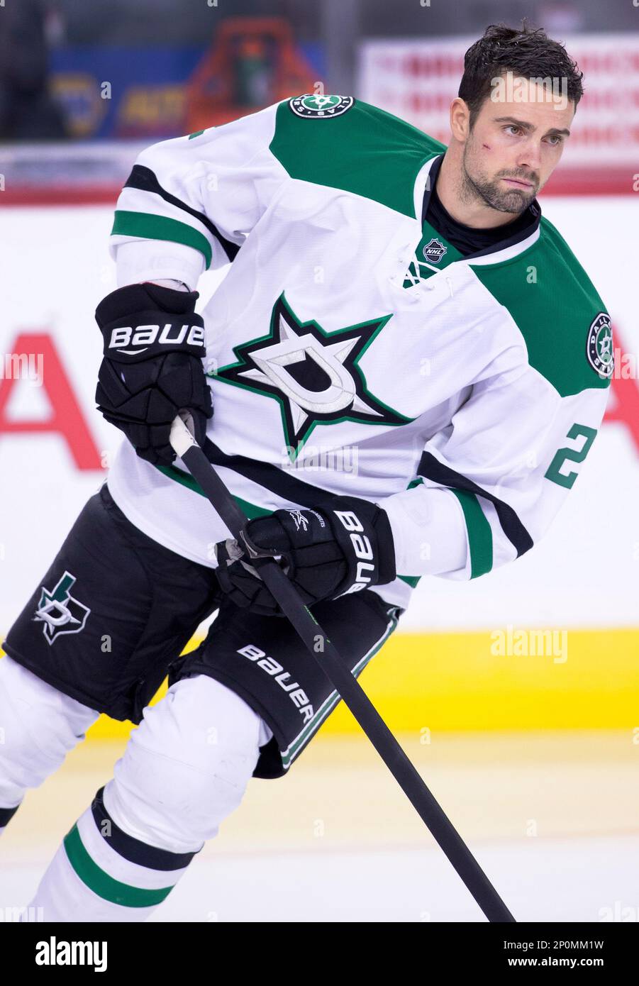 NHL profile photo on Dallas Stars' Dan Hamhuis at a game against the ...