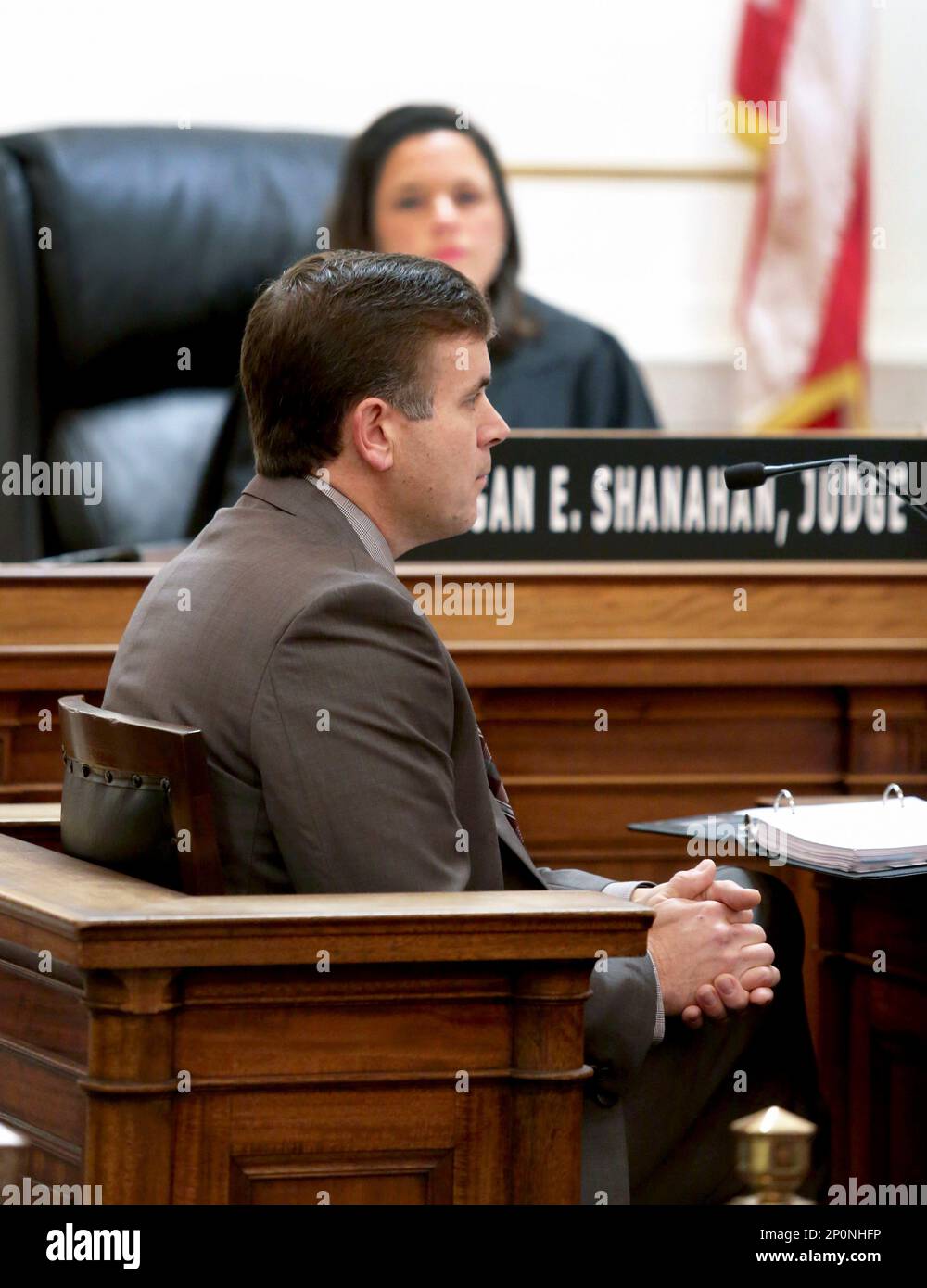 Use of force expert Scot Haug is questioned on the stand during the ...