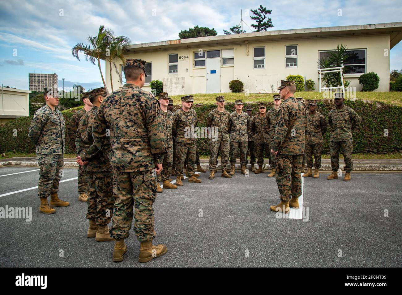 USA Oberst David M. Banning, Befehlshaber des Hauptquartiers und ...