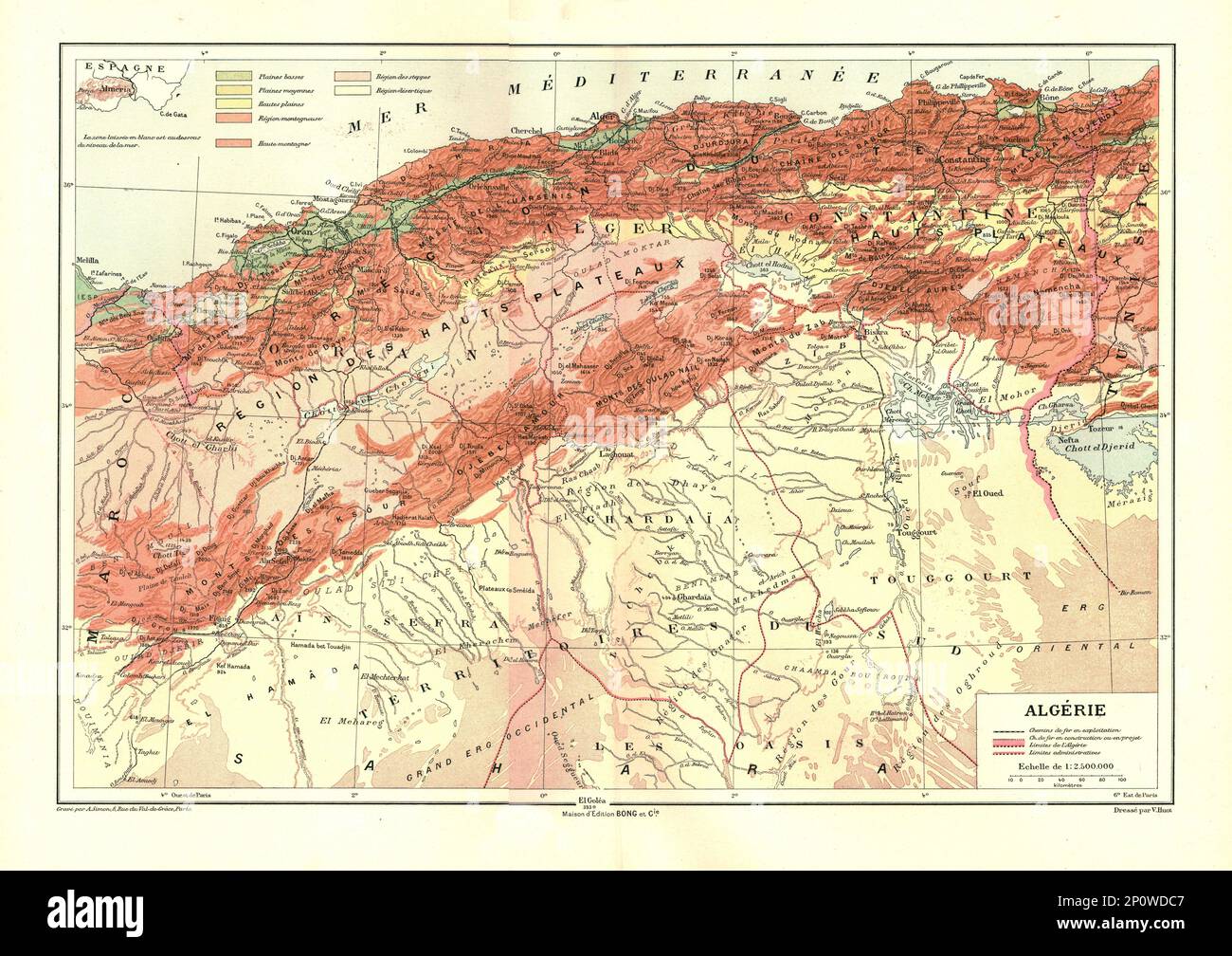 Algerien reliefkarte -Fotos und -Bildmaterial in hoher Auflösung – Alamy