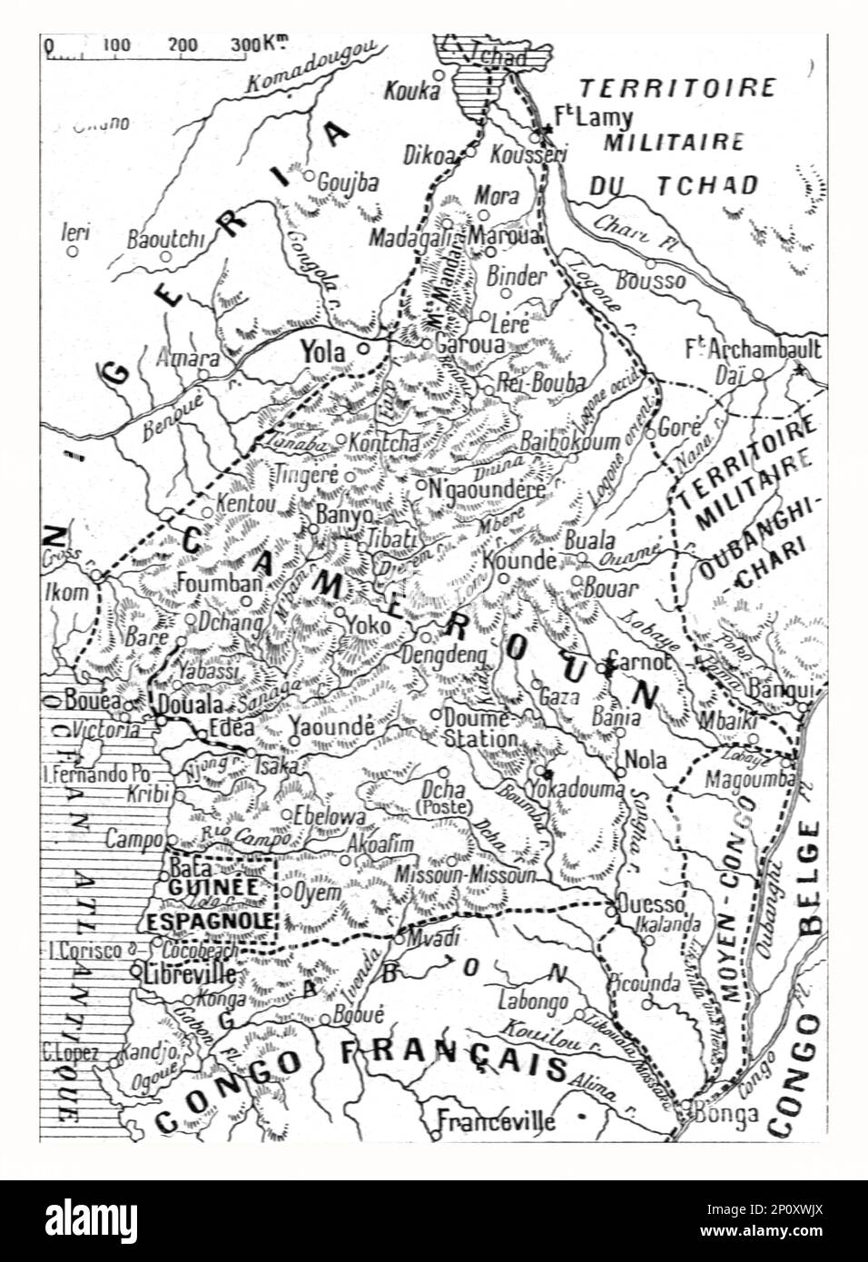 La prima guerra mondiale la prima guerra mondiale wwi map africa -Fotos und -Bildmaterial in ...