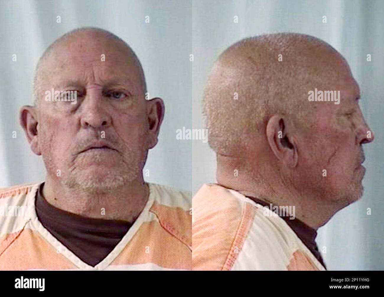 This undated combination of booking photos released by the Laramie ...