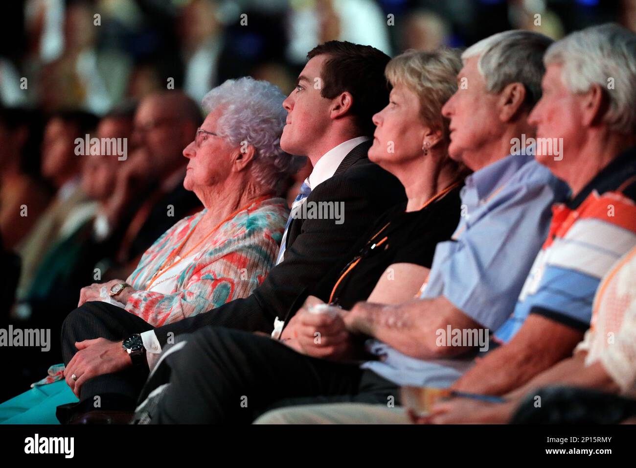 Hazel Albright Head, left, mother of Pat Summitt, sits with Summitt's ...