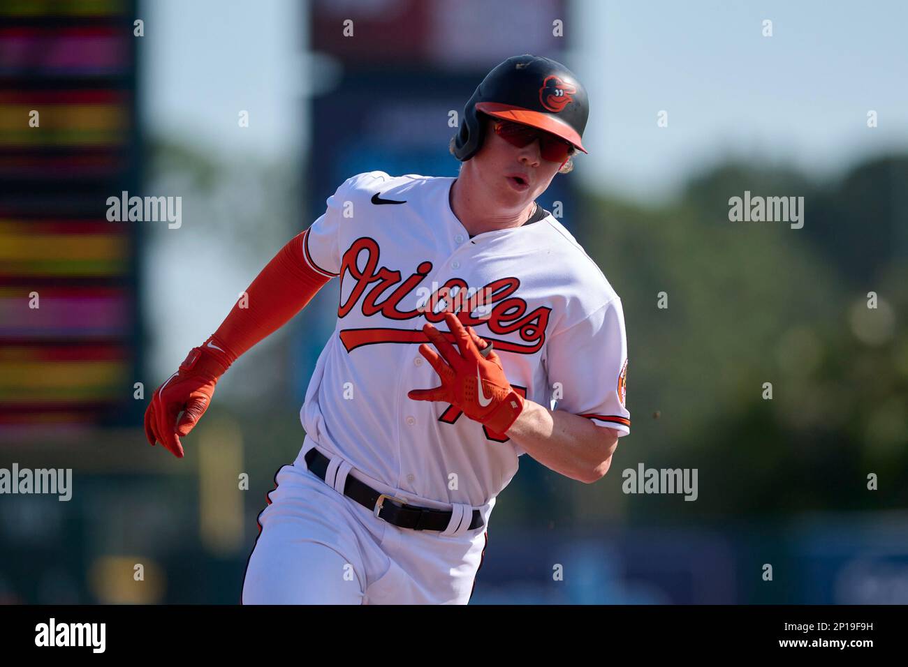 Baltimore Orioles Heston Kjerstad (75) running the bases during a ...