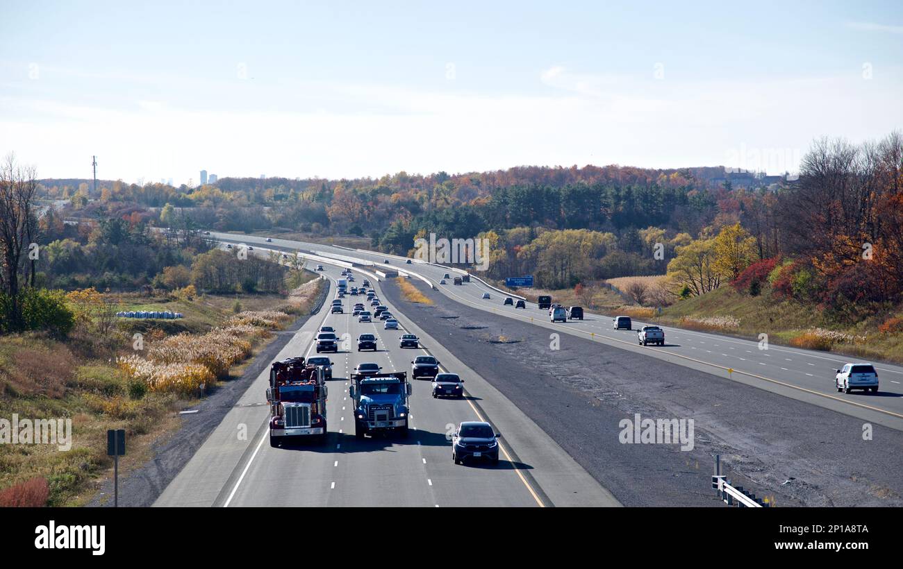 Im Herbst bietet das Hotel einen Blick von oben auf die ...