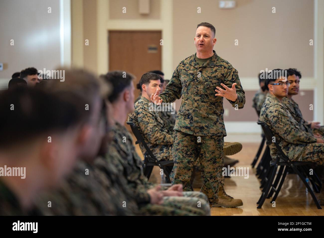 USA Marinekorps Sergeant Major Todd Colwell, Sergeant Major der 2D ...