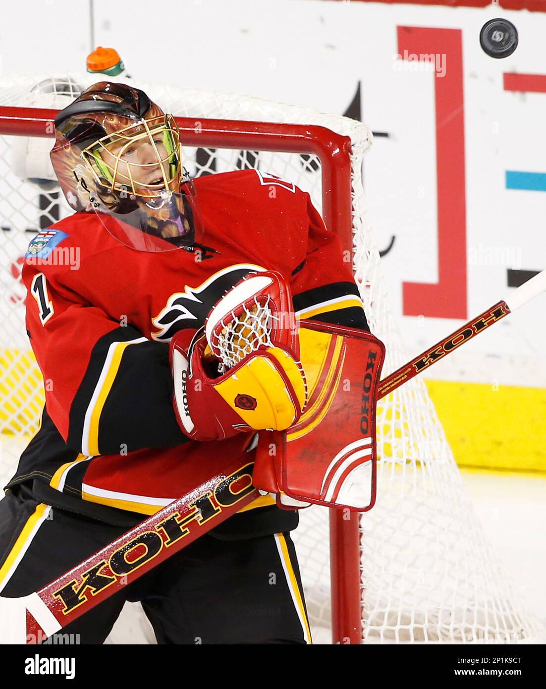 NHL profile photo on Calgary Flames' goalie Jonas Hiller, from ...