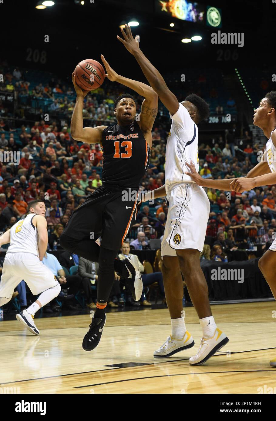 10 March 2016: Oregon State (13) Langston Morris-Walker during the men ...