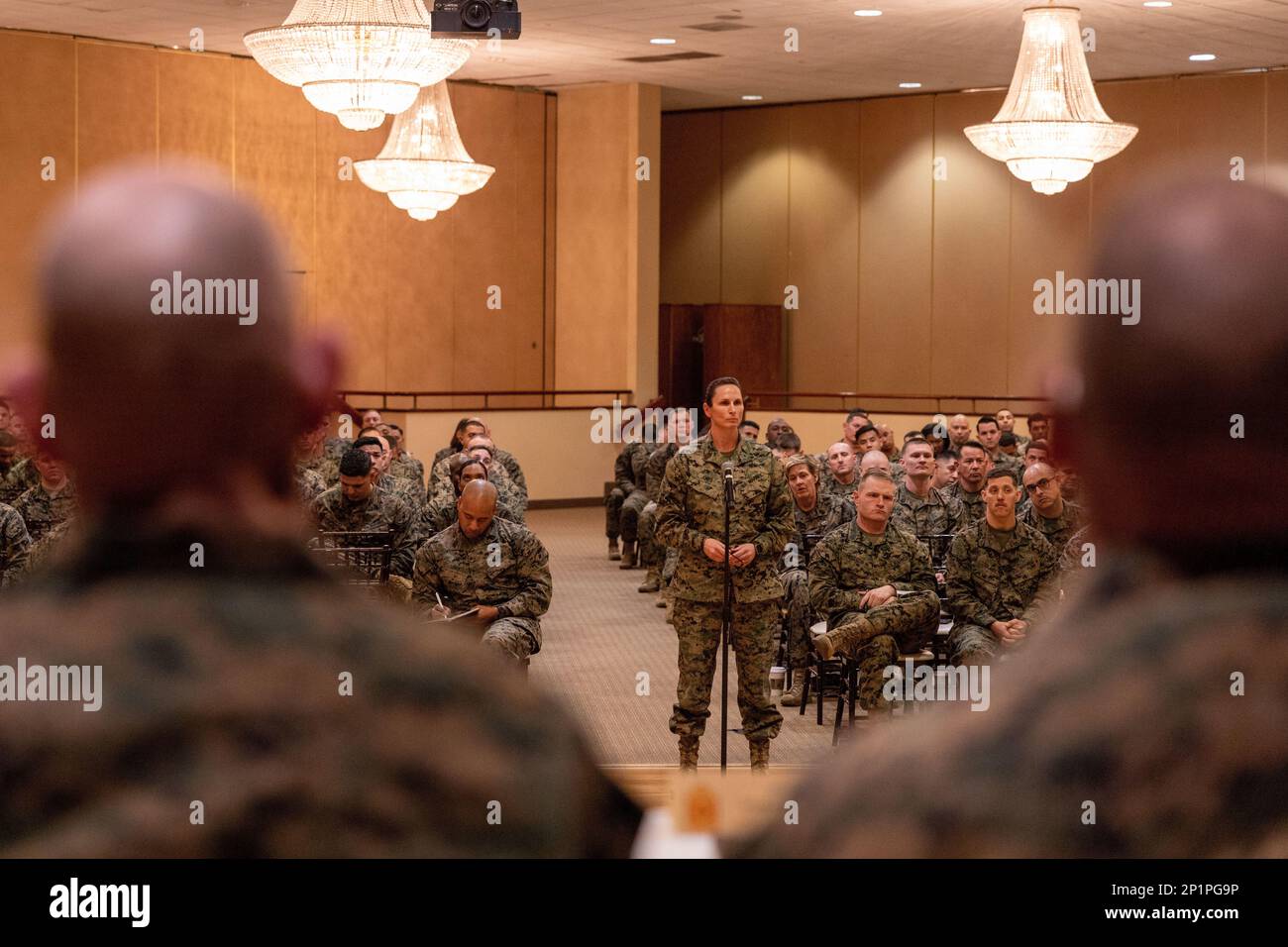 USA Marinekorps Master Gunnery Sgt. Chelsea E. Jones, Logistikchef der ...
