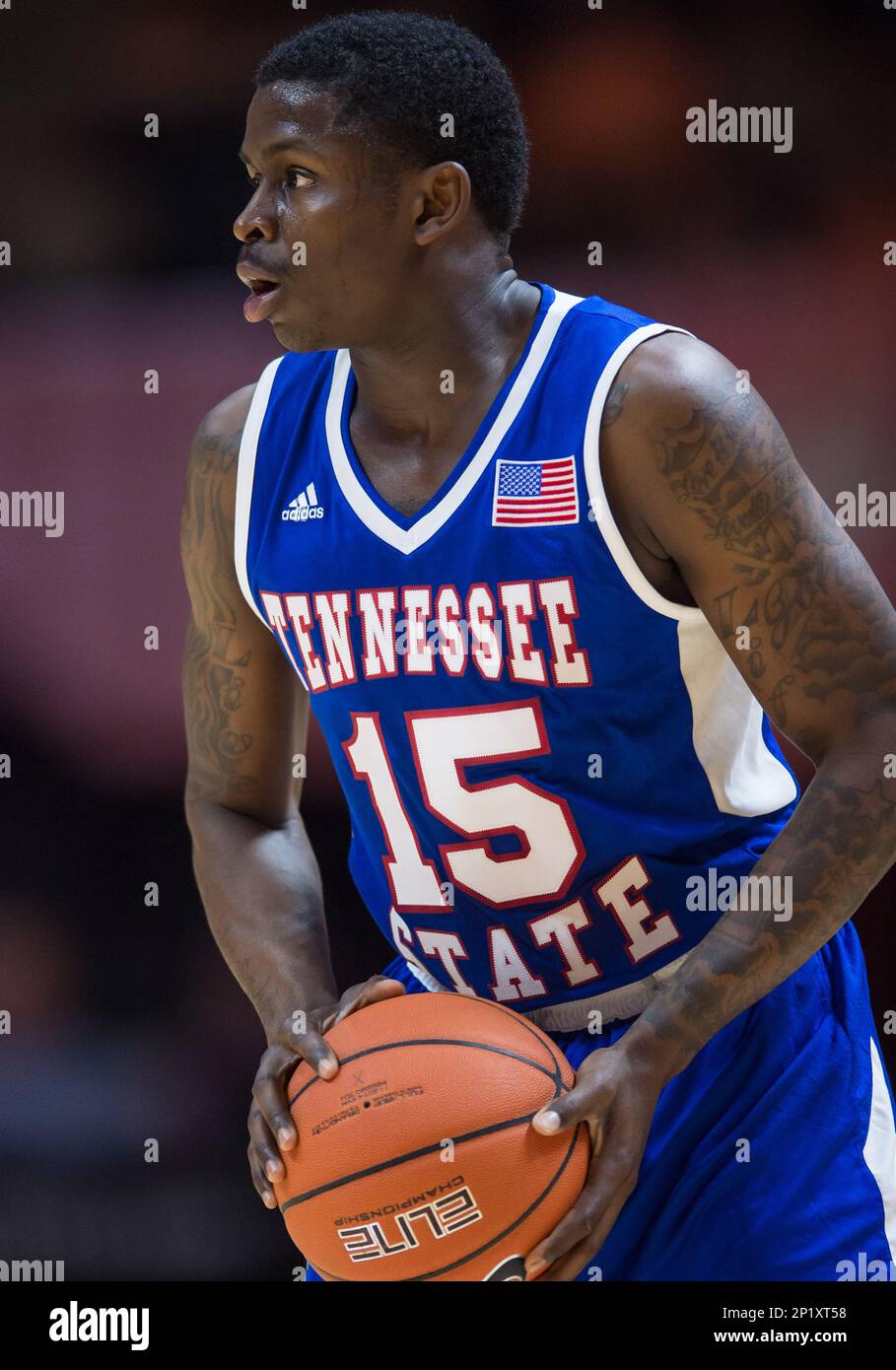 December 29, 2015: Tennessee State Tigers guard Keron Deshields (15) during a game between the ...