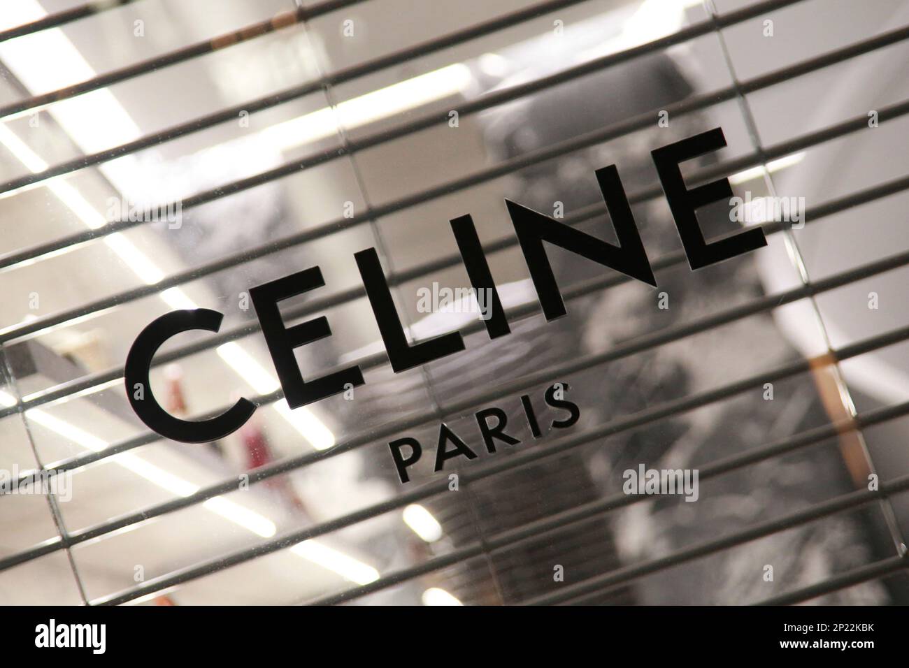 The logo of Celine (Céline) is seen at Omotesando in Minato Ward, Tokyo ...