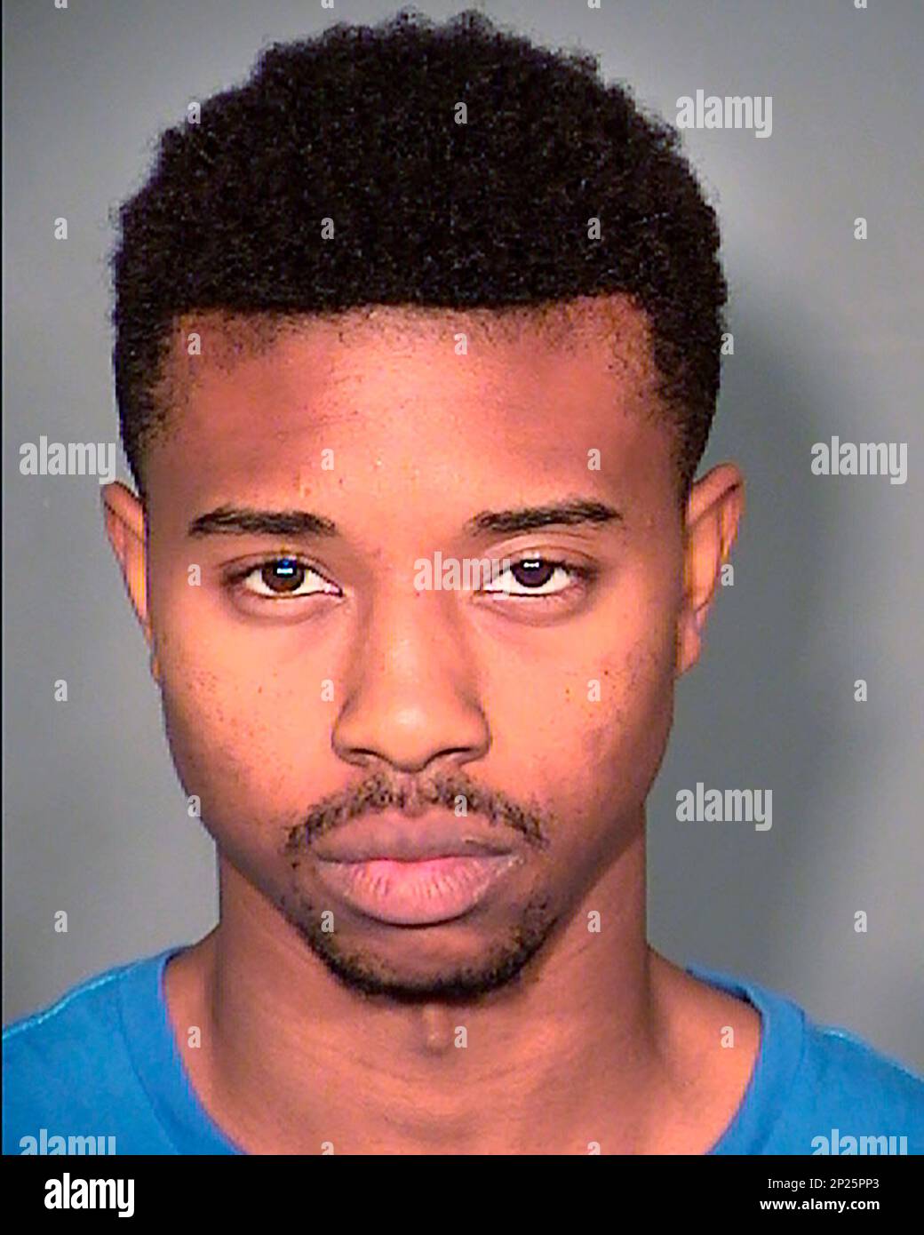 This undated booking photo released by the Las Vegas Metropolitan Police Department shows Daquan ...