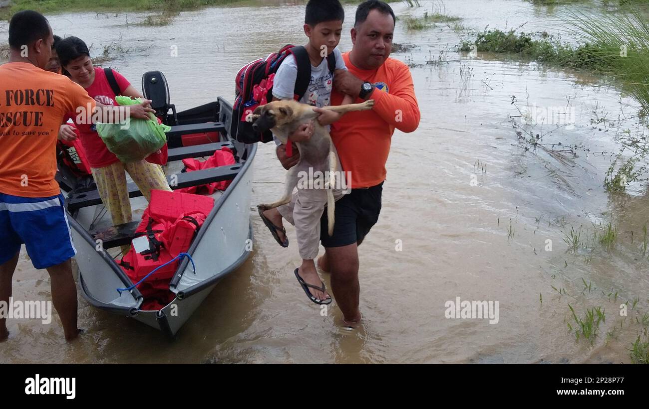 In this photo provided by the Philippine Air Force, Philippine Air ...
