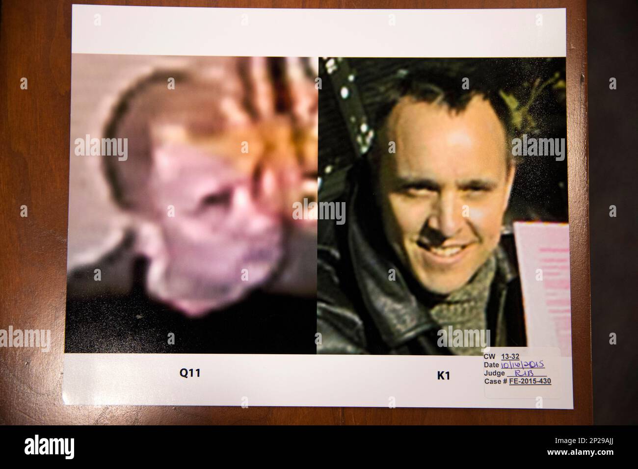 A photograph of Charles Severance, right, is shown next to an image of a man taken from ...