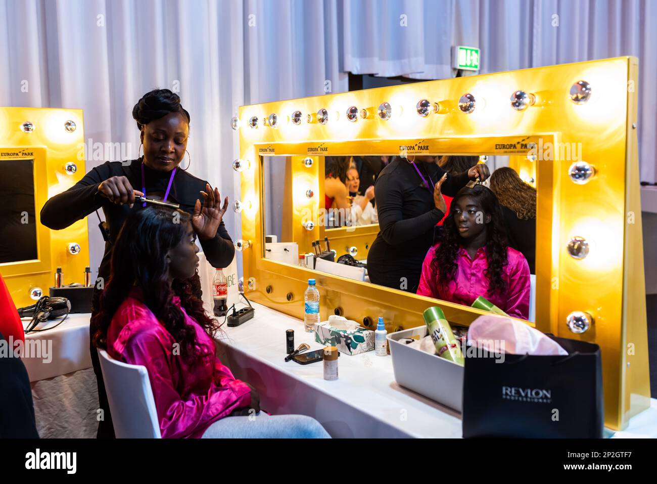 Rost, Deutschland. 04. März 2023. Die Finalistin Audrey Boateng (sitzt ...