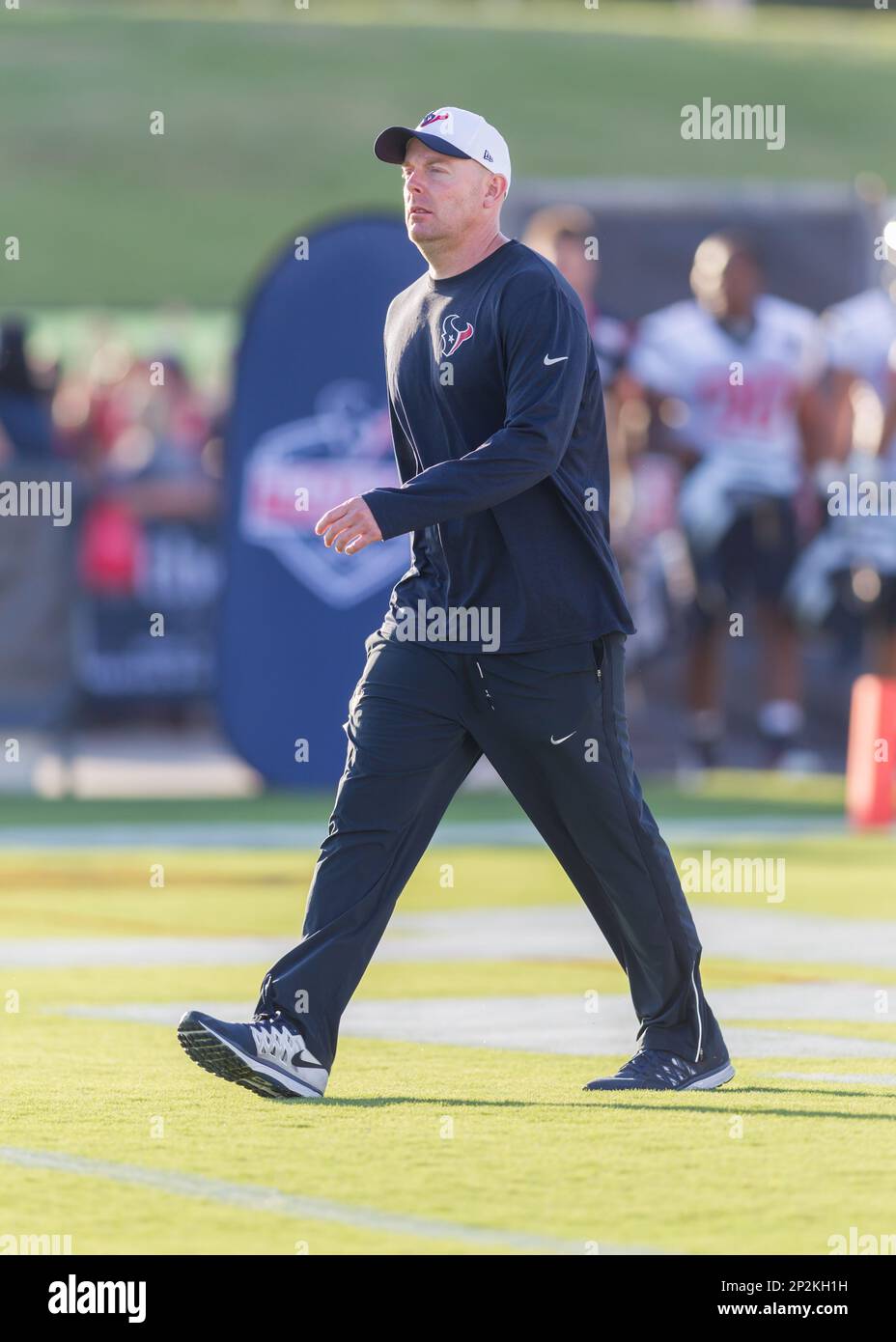 August 1, 2015: Houston Texans offensive coordinator George Godsey ...