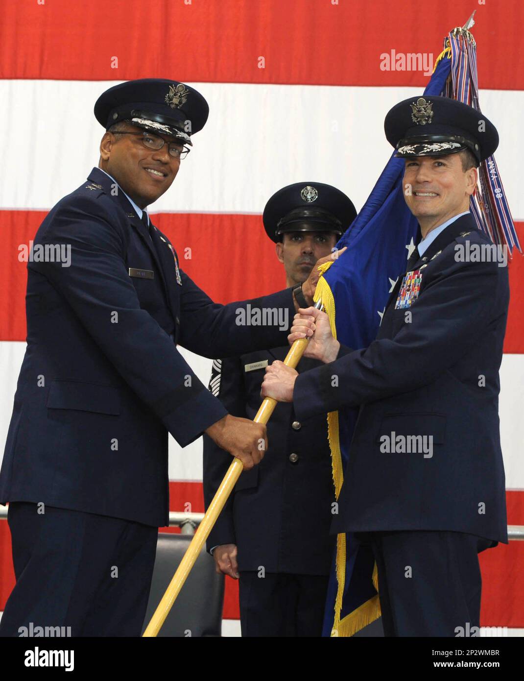 In this photo provided by the U.S. Air Force, Air Force Maj. Gen ...