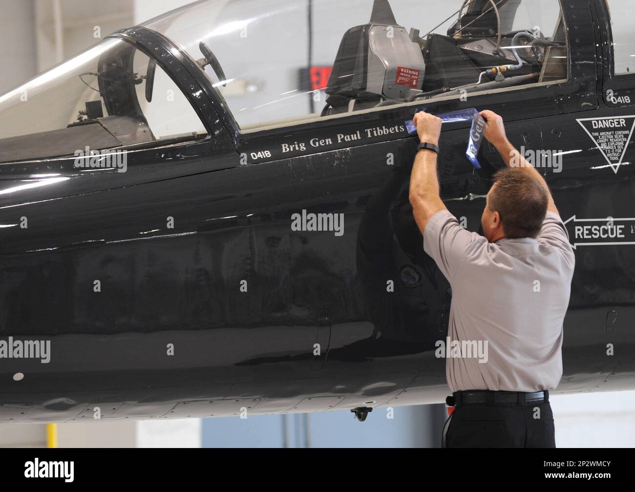 In this photo provided by the U.S. Air Force, Bob Wood, 394th Combat ...