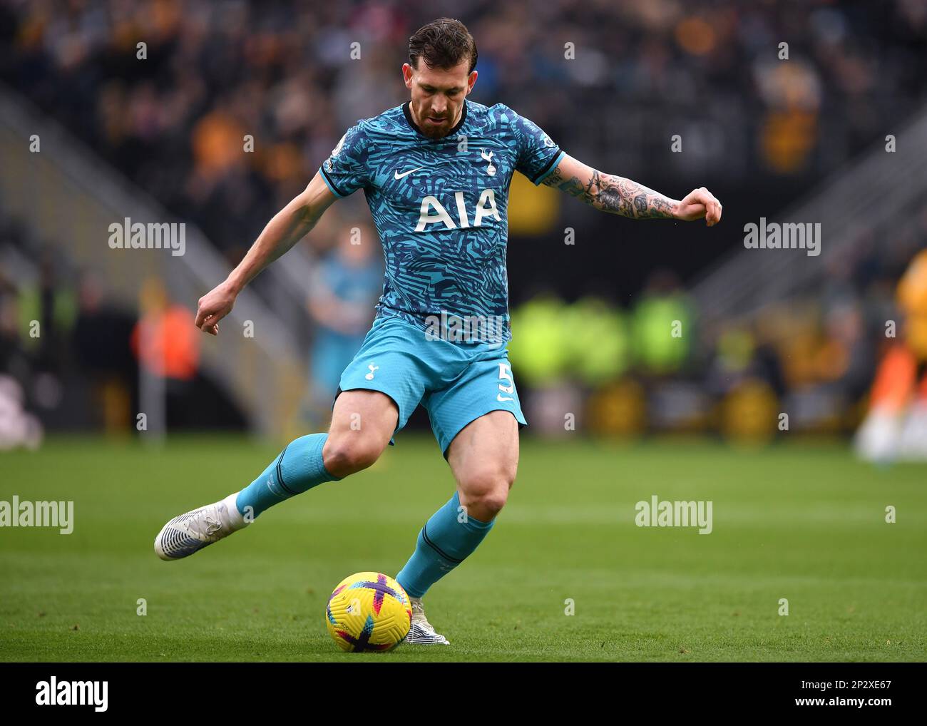 Wolverhampton, England, 4. März 2023. Pierre-Emile Hojbjerg von ...