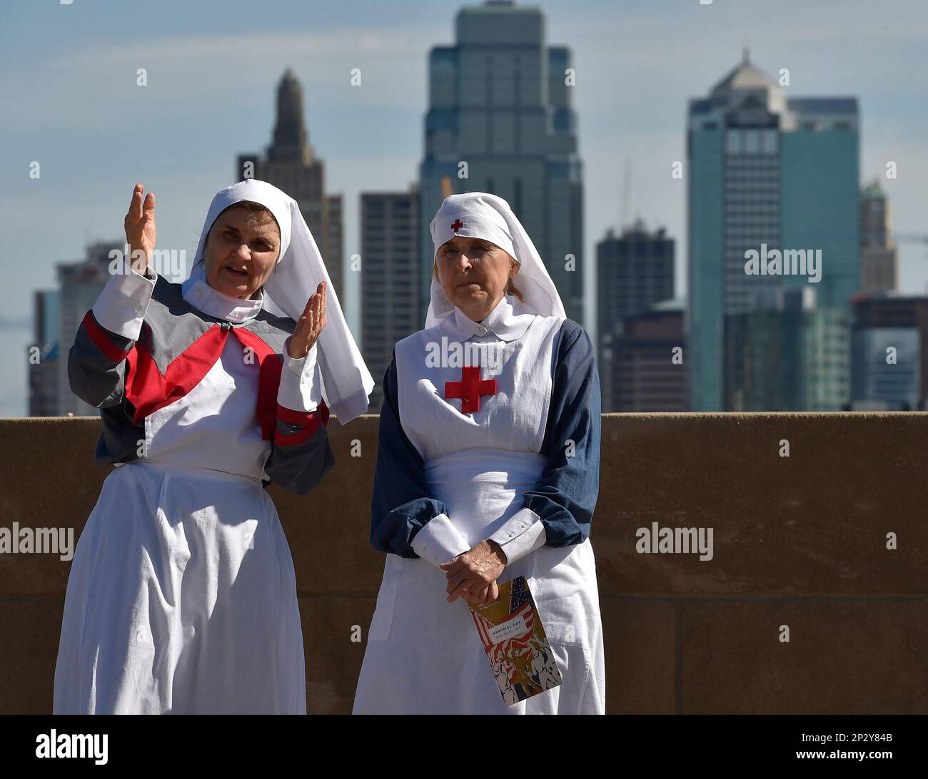 Deb Rinehart, left, and Katherine Delk-Calkins, both of Kansas City ...