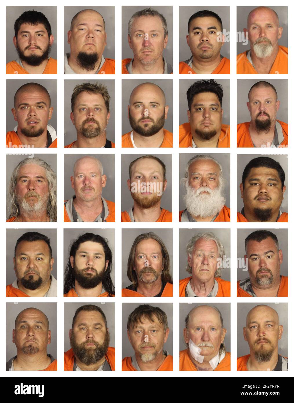 This combination of booking photos provided by the McLennan County ...