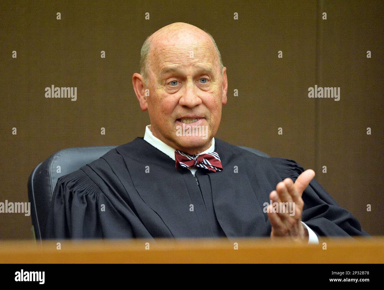 Fulton County Superior Court Judge Jerry Baxter holds a re-sentencing ...
