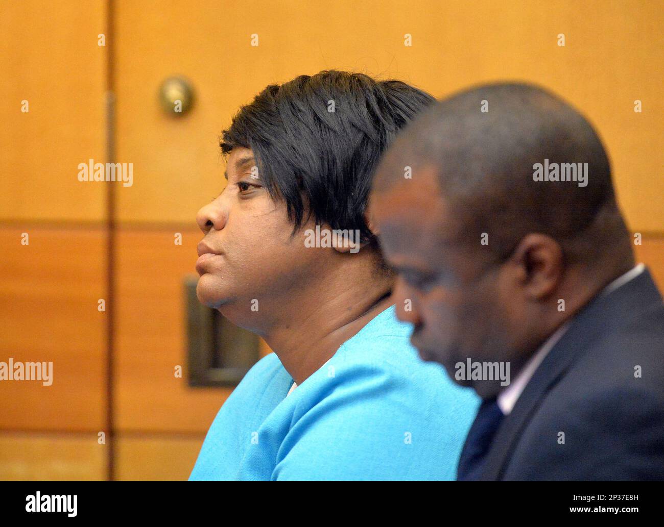 Former Atlanta public school SRT Director Tamara Cotman listens during ...