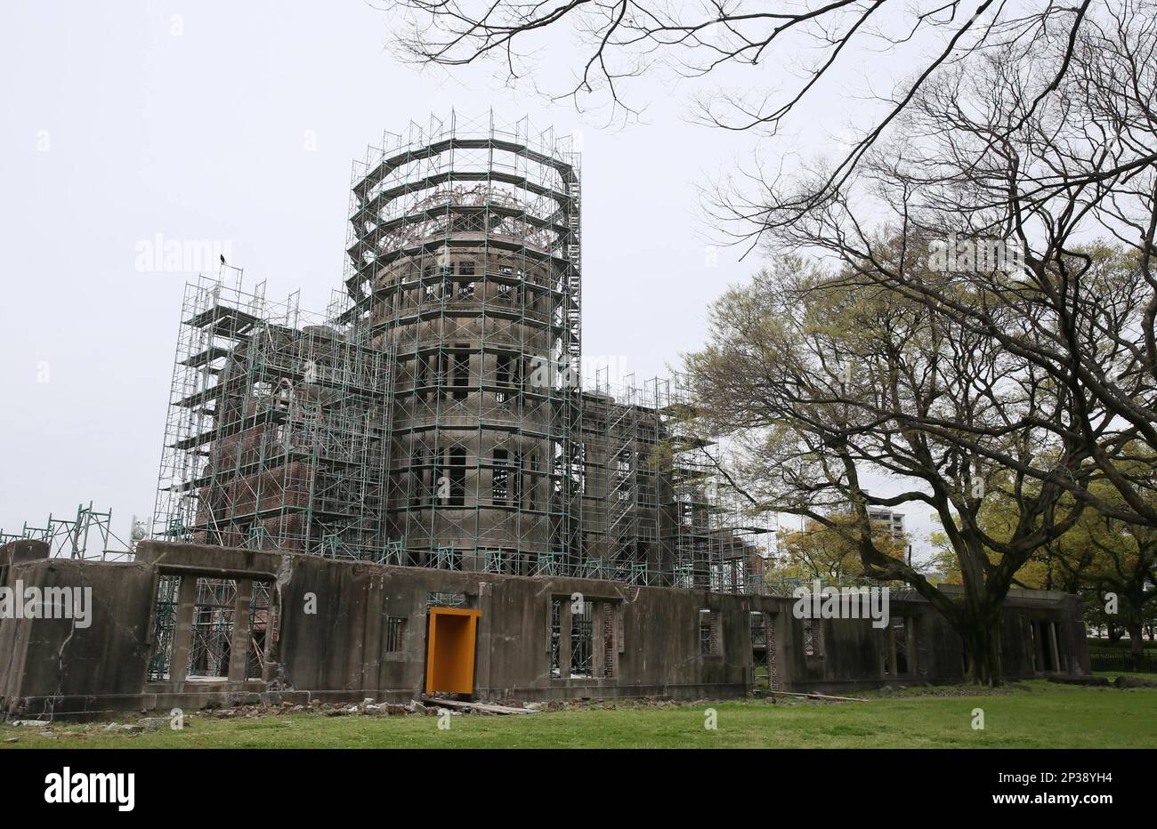 A photo shows the construction of the building now known as the Atomic ...