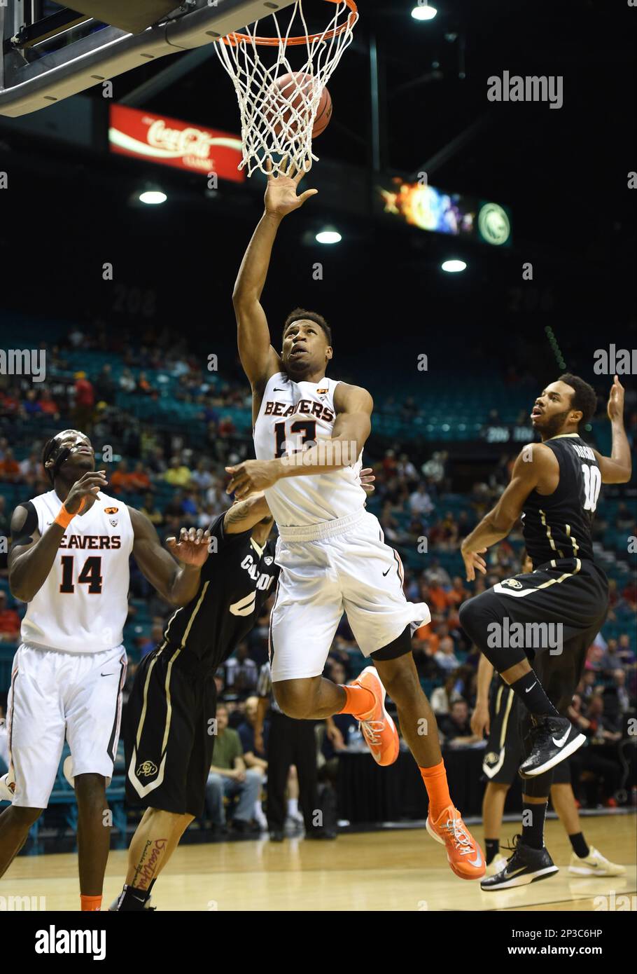 11 March 2015: Oregon State (13) Langston Morris-Walker during the Pac ...