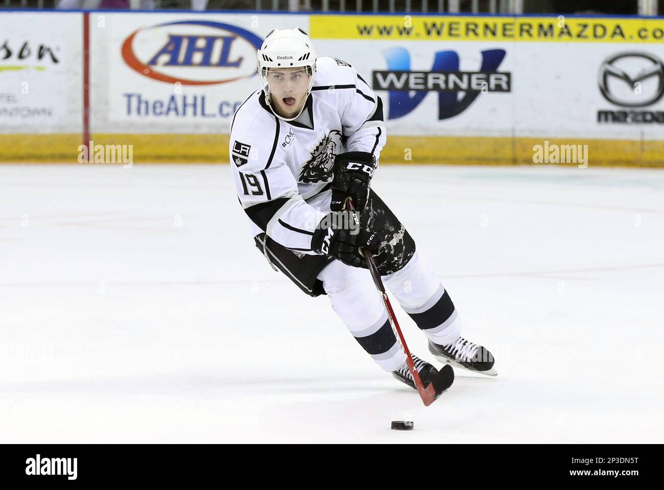 February 27, 2015: Manchester Monarch's Center Jordan Weal (19). The ...