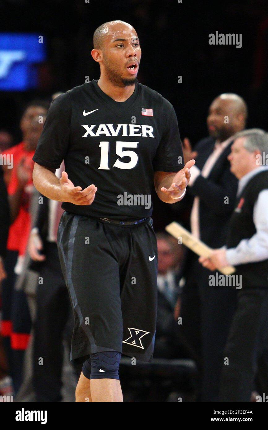 February 23, 2015: Xavier's Guard Myles Davis (15) during a Big East ...