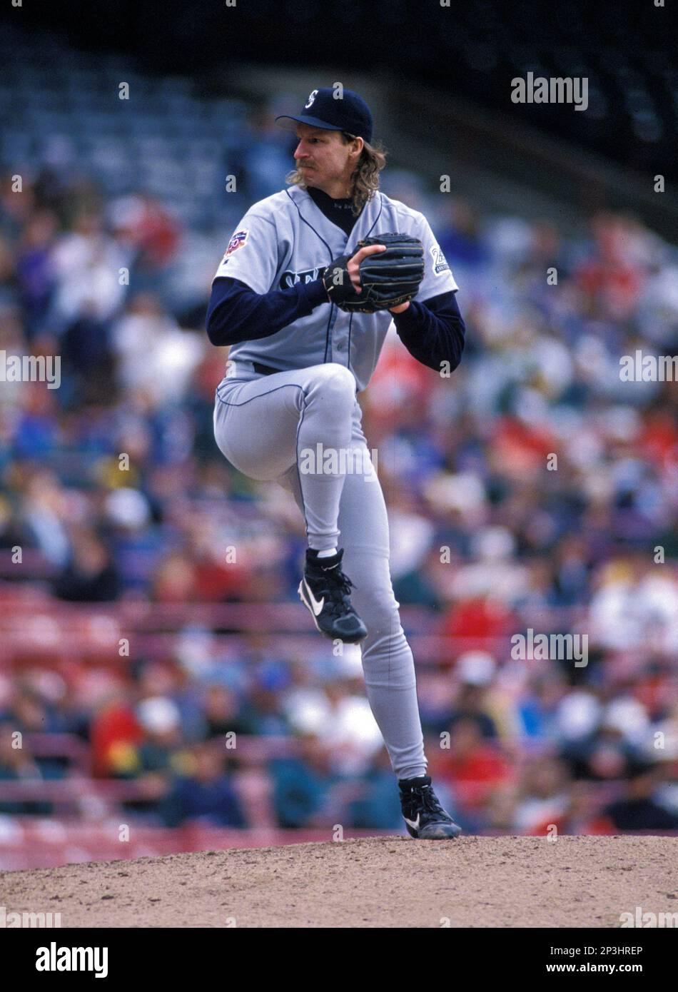 Seattle Mariners Randy Johnson (51) in action during a game from ...