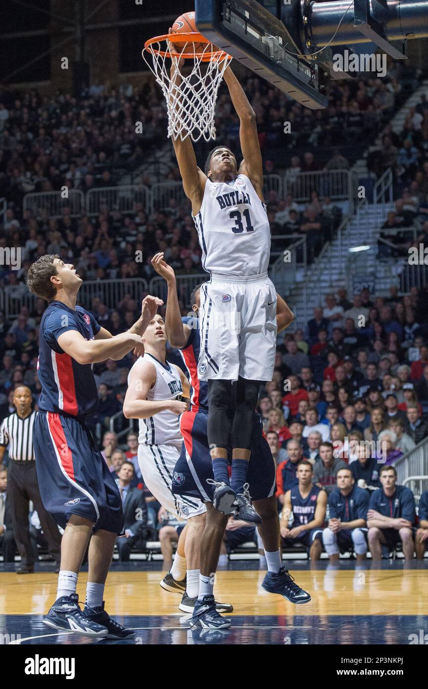 December 28, 2014: Butler Bulldogs forward Kameron Woods (31) dunks ...