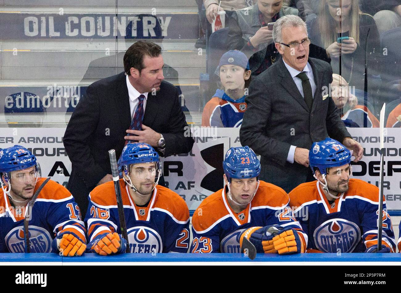 Edmonton Oilers head coach Todd Nelson and general manager Craig ...