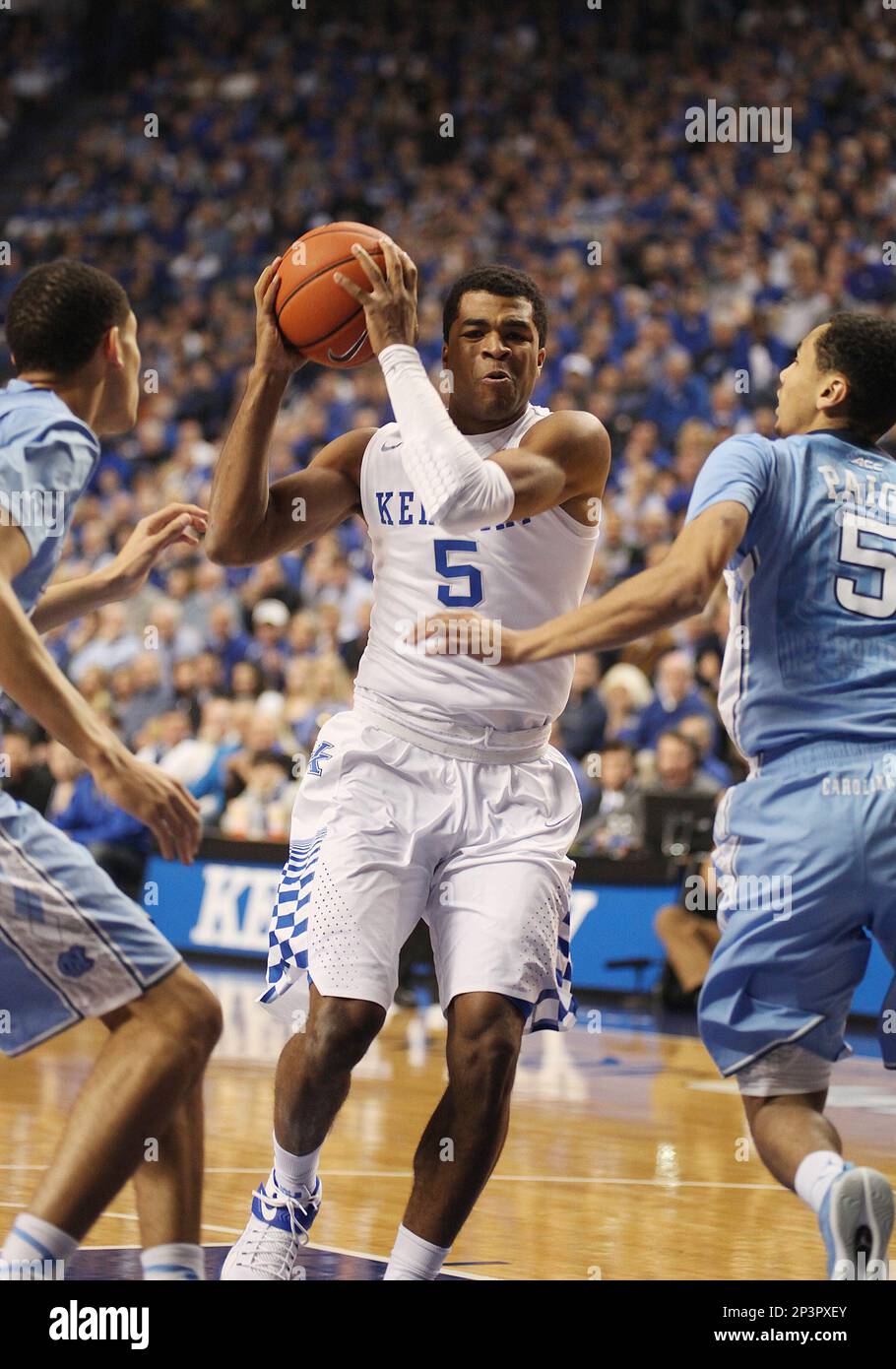13 December 2014: Kentucky Wildcats guard Andrew Harrison (5) in a game ...