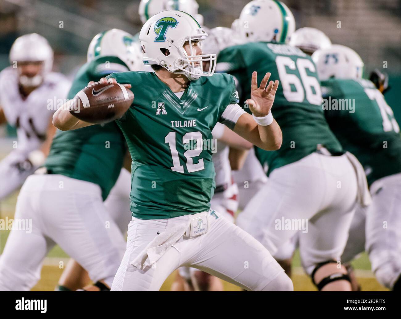 December 06, 2014: Tulane Green Wave quarterback Tanner Lee (12) during ...