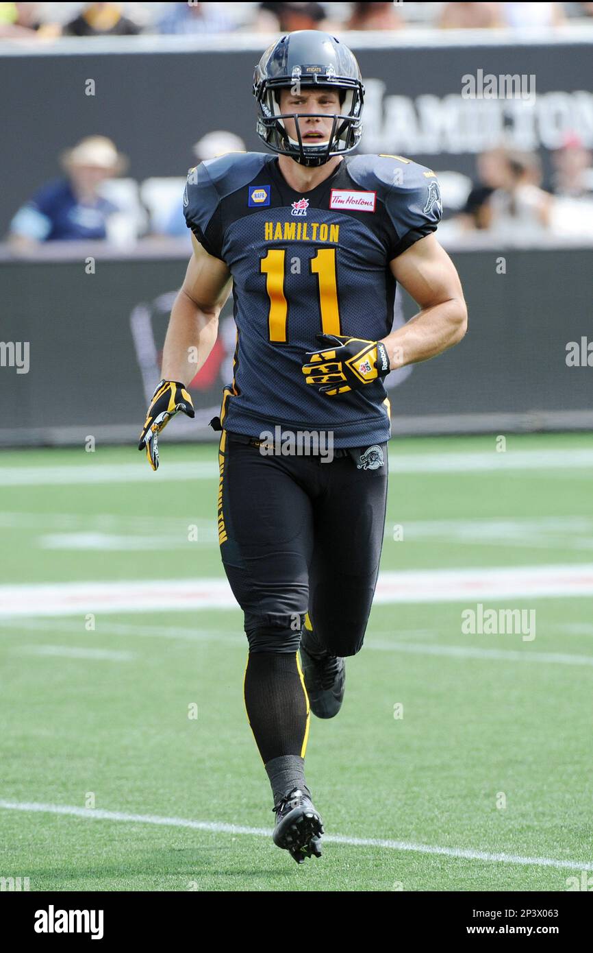 September 1, 2014: Hamilton Tiger-Cats WR Samuel Giguere (11) in action ...