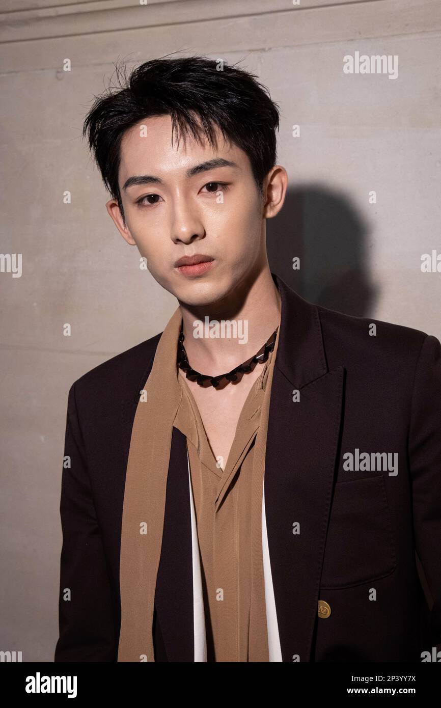 Dong Sicheng, a.k.a. Winwin attends the Valentino Fall/Winter 2023-2024 ready-to-wear collection ...