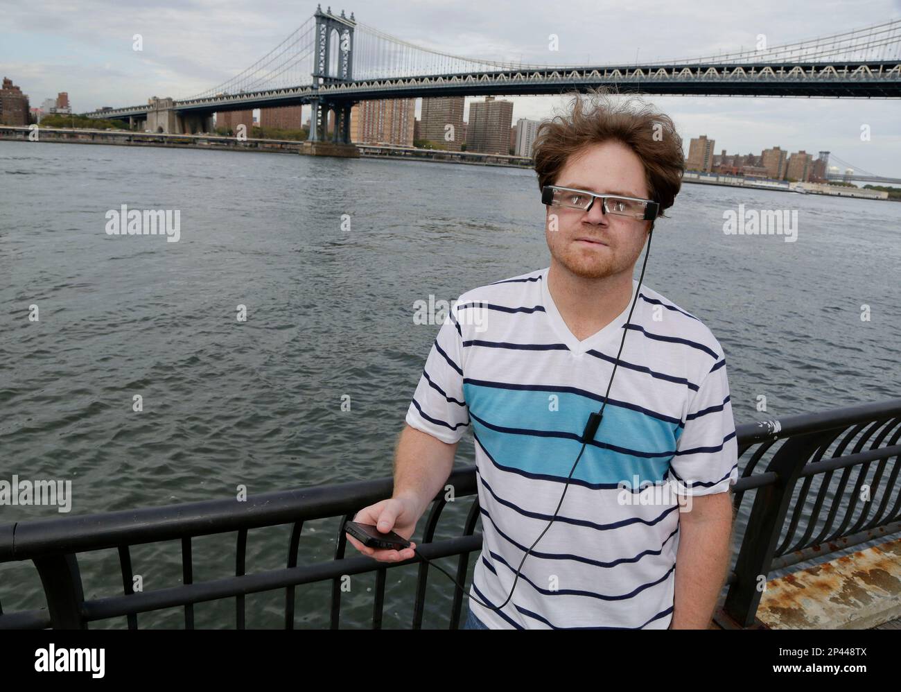 Mark Skwarek, CEO of Semblance Augmented Reality, poses for a photo ...