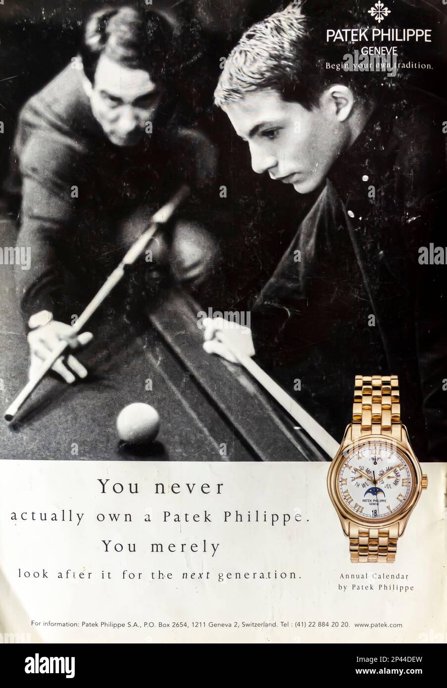 Patek philippe advert -Fotos und -Bildmaterial in hoher Auflösung – Alamy