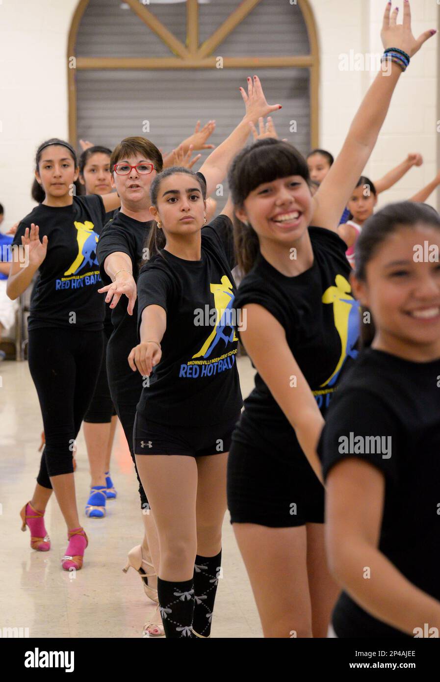 Rebecca Rendon, second from left, Brownsville Independent School ...
