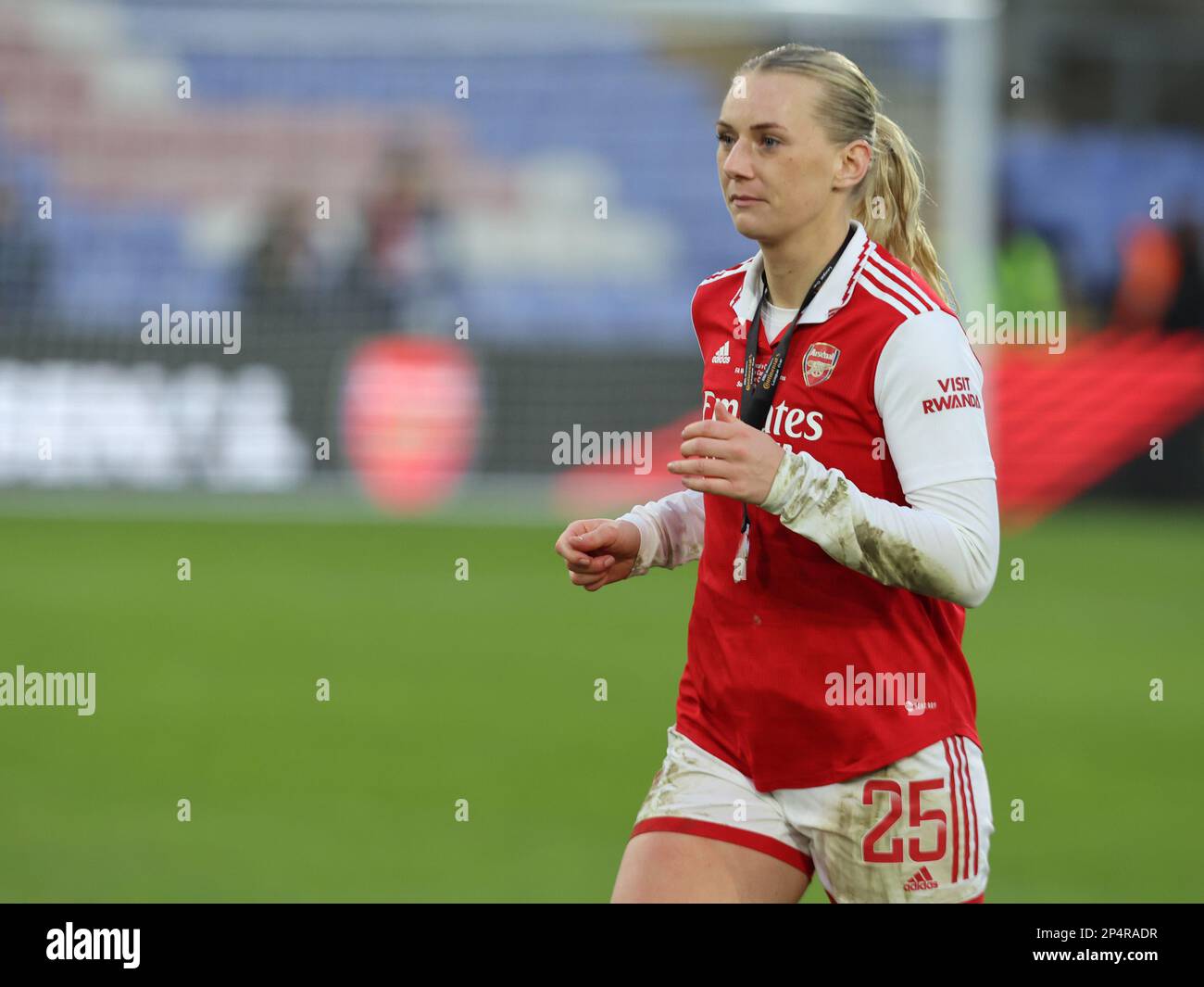 Stina Blackstenius von Arsenal nach dem 2023. Spiel des Continental ...
