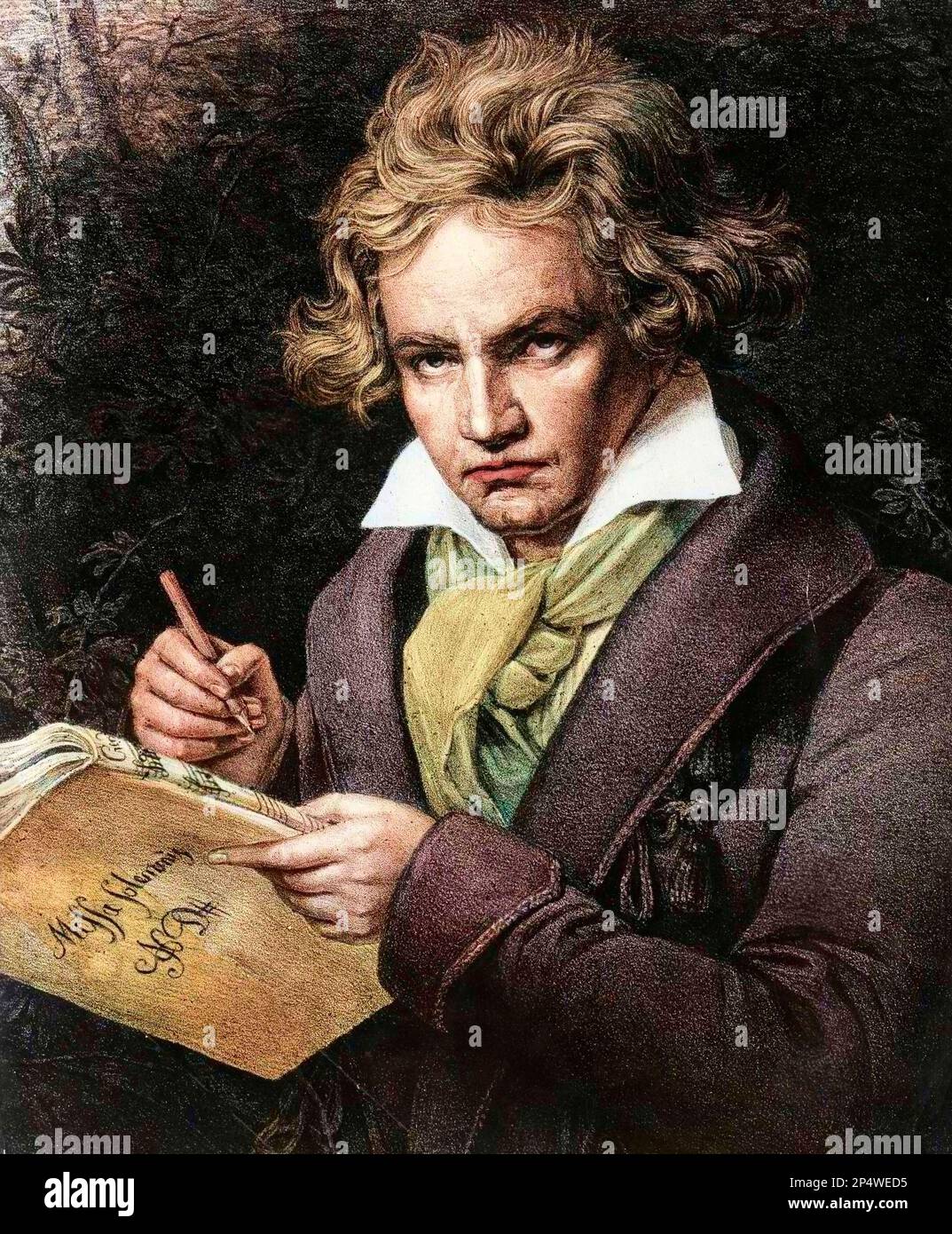 Portrait de Ludwig van Beethoven (1770-1827), Musicien Allemand ...