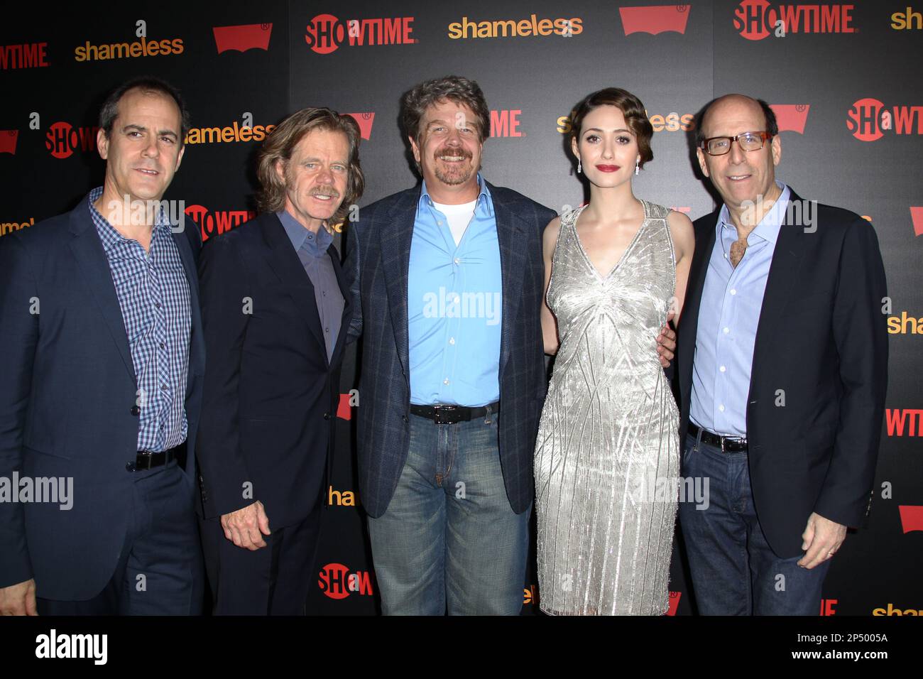 (L-R) David Nevins, William H. Macy, John Wells, Emmy Rossum, and Matt ...