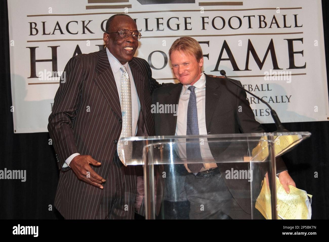 Master of Ceremonies and ESPN Analyst Jon Gruden introduces NFL Great ...