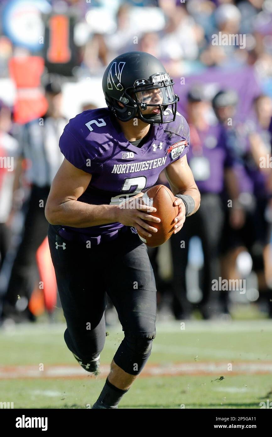 Northwestern Quarterback (2) Kain Colter during the game against ...