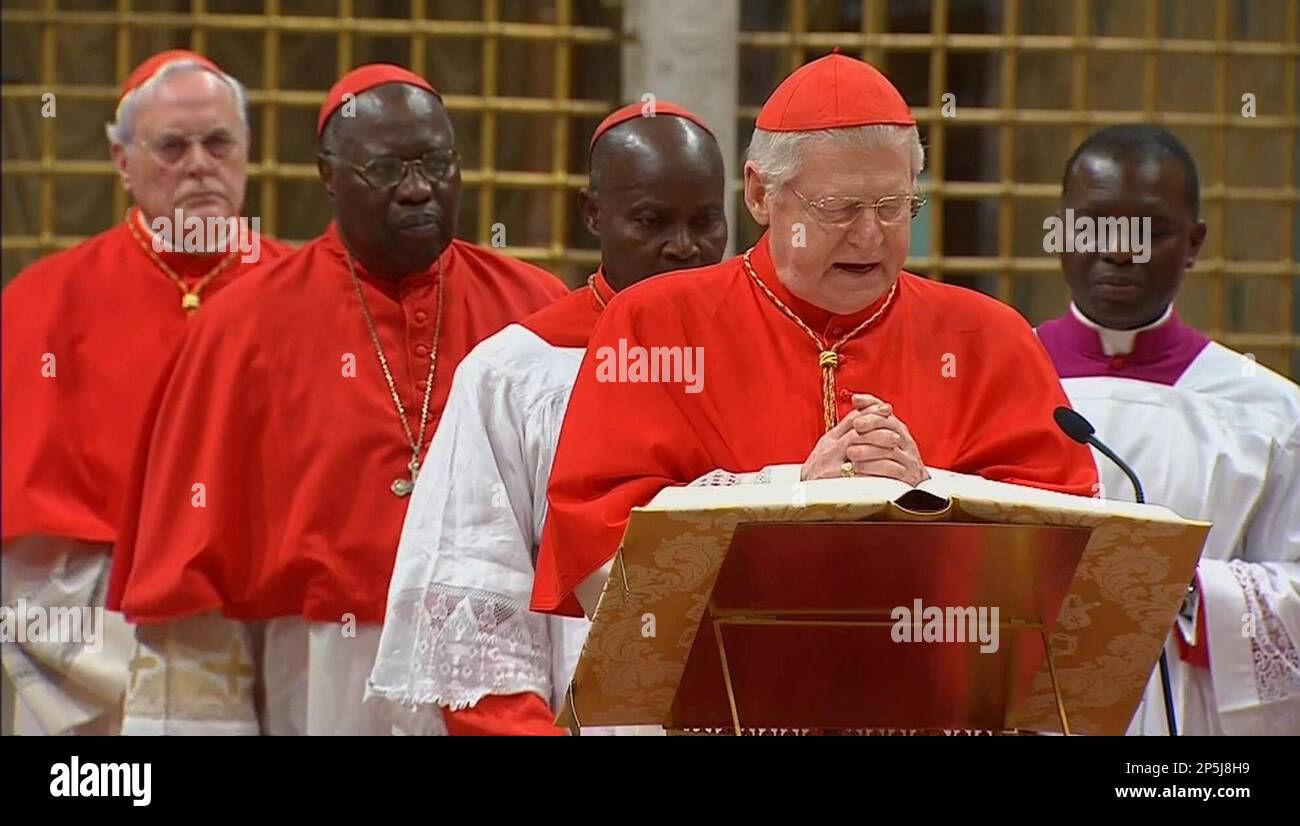 In this image made from video provided by Vatican CTV television ...